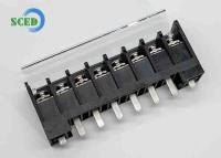 China 14.50mm Pitch 600V 57A 4-14P Barrier Terminal Block PBT M5 22-6 AWG Power Connector for sale