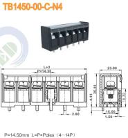 China Barrier Terminal Block PBT Pitch 14.50mm 600V 40A 4-14P M5 Power Terminal Block for sale