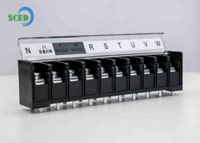 China Barrier Terminal Block PBT Pitch 14.50mm 600V 40A 4-14P M5 Power Terminal Block for sale