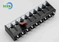 China Barrier Terminal Block 14.50mm Pitch 600V 40A 4-14P Steel M5 Power Terminal Block for sale