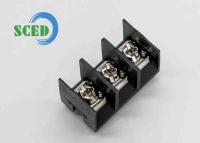 China Pitch 10.00mm Barrier Terminal Block 600V 30A 10-22AWG PBT M3.5 Power Terminal Block for sale
