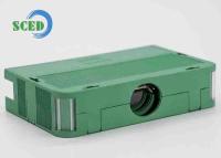 China Green 3.81mm Pluggable Din Rail Mounting Terminal Block Accessories PA66 16P for sale