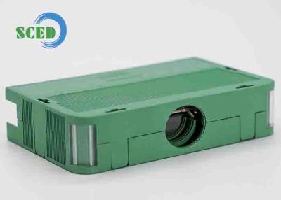 China Green 3.81mm Pluggable Din Rail Mounting Terminal Block Accessories PA66 16P for sale