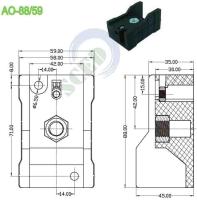 China Black M6 M12 Nut PBT Terminal Block Accessories 22 40 lbf in for Industrial Control for sale