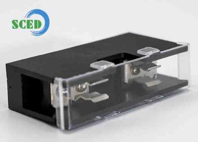 China PBT M4 Steel Screw Terminal Block Cover 690V 5A Din Rail Mounting Accessories for sale