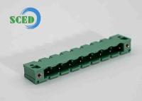 China 7.62mm Plug In Terminal Block Single Level 300V 18A 2-14 Poles Tin Plated for sale