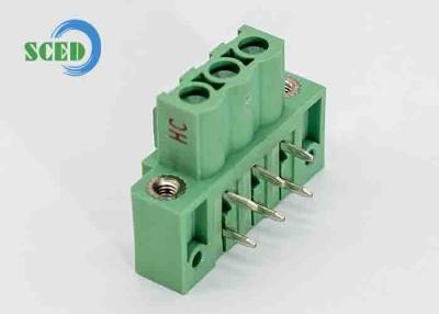 China Plug-in Terminal Block Female Socket 5.08mm 2-20P 300V 18A Copper Tin Plated for sale