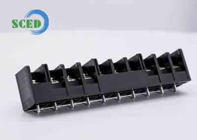 China 30A 600V PCB Barrier Terminal Block 11.10mm Pitch 10-22 AWG Right Angle for sale