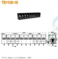 China 30A 600V PCB Barrier Terminal Block 11.10mm Pitch 10-22 AWG Right Angle for sale