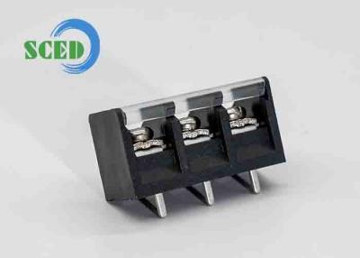 China 600V 30A Single Level Barrier Terminal Block Steel M4 Screw 11.00mm Pitch 2-18P for sale