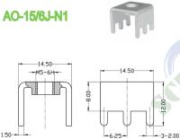 China Brass PCB Terminal Block Accessories 6.25x13.00mm Wire Connector 85A M5 for sale