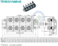 China High Current Terminal Block Connector Any Poles Available Pitch 26.00mm 600V 101A for sale