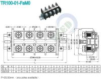 China 600V 101A Black 2-20AWG PCB High Current Terminal Block For Server Site for sale