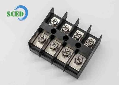 China 600V 100A High Current Terminal Blocks 20.00mm Copper Right Angle Wire Terminals for sale