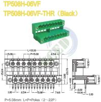 China Pluggable Double Level Terminal Block Header 5.08mm 300V 18A 2x2 to 2x22 Poles Male Socket for sale
