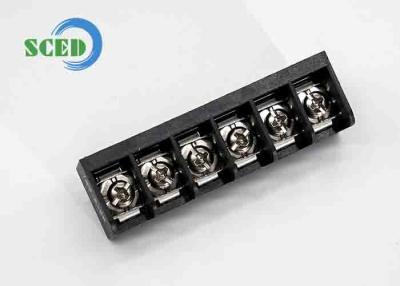 China 300V 30A 2-18P Pitch 12.70mm Power Terminal Block PBT Barrier Terminal Block for High Voltage for sale