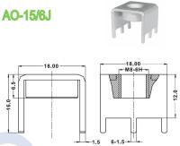 China Brass M8 Screw Terminal Block Accessory 70A 28 lbf·in for PCB Mount for sale