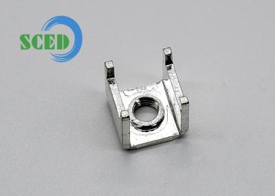 China 80A 10.00x10.50mm PCB Brass M5 Steel Screw Terminal Block Accessories Nickel Plated for sale