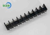 China Automatic Control Barrier Terminal Block 11.00mm 2-22P M4 Steel Screw 300V 30A for sale