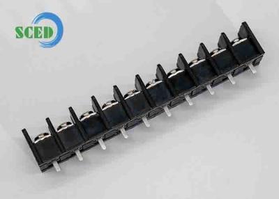 China Automatic Control Barrier Terminal Block 11.00mm 2-22P M4 Steel Screw 300V 30A for sale