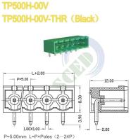 China UL94V-0 Rated Right Angle Wire Inlet Feed Through Terminal Block for Industrial Applications for sale