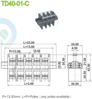 China Industrial Grade Copper Conduction Board Feed-through Wire Connector with Brass Clamp Cage for sale