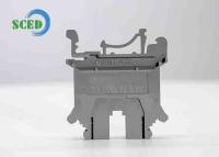 China SCED Din Rail Terminal Blocks 9.5mm Thickness 30A 600V Female Power Distribution PA Plastic for sale