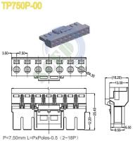 China 40°C To 105°C Temperature Range Terminal Block Connector for Individual Poles for sale