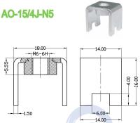 China Tin Plated Terminal Block Accessories M4 Screw Torque 10 Lbf.in 80A for Industrial Control for sale