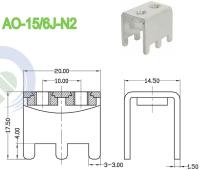 China SCED Terminal Block Accessories 10 Lbf.in Torque M4 Screw Tin Plated Brass for Industrial Control for sale