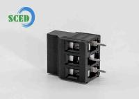 China Secure Wire Connections with 22-14AWG PCB Terminal Block in White Plastic Material for sale