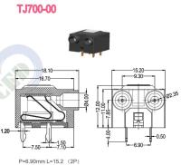 China SCED 10mm Push-in Screwless Terminal Block 2P-16P 300V DIN Rail PA66 for sale