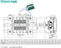 China 18-1/0 Wire Range Rail Mounted Terminal Blocks for Easy and Secure Installation on DIN Rail Mounting Type for sale