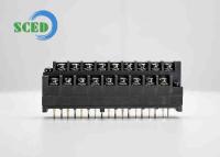 China UL94V-0 Barrier Terminal Block 2 Poles 250V 20A Screw Clamp 22-12 AWG for sale