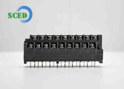 China UL94V-0 Barrier Terminal Block 2 Poles 250V 20A Screw Clamp 22-12 AWG for sale