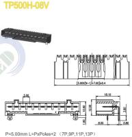 China Plug In Terminal Block 2-24 Contacts 300V 6KV Surge PA66 UL94 V-0 for sale