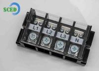 China 600V Rated Voltage Through Panel Terminal Blocks with 26mm Stripping Length and Tin Plating for sale