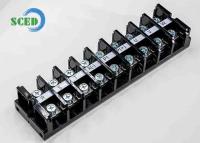 China Green Through Panel Terminal Blocks 1-24 Poles 150A 600V PA66 Insulation for sale