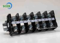 China SCED 1-24 Poles Through Panel Terminal Blocks 600V 150A Green PA66 UL94 V0 for sale