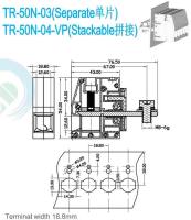 China SCED Feed Through Terminal Block 16mm2 30A DIN Rail Screw Connection 2P-12P for sale