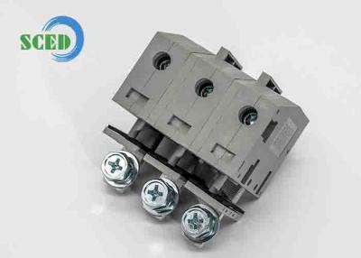China SCED Feed Through Terminal Block 16mm2 30A DIN Rail Screw Connection 2P-12P for sale
