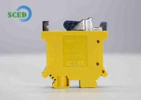 China SCED Din Rail Terminal Blocks 30A 600V M4 Screw Plastic PA for Power Distribution for sale