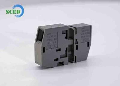 China SCED Din Rail Terminal Blocks 600V 30A Aluminum Steel Rail PA Plastic for Power Distribution for sale