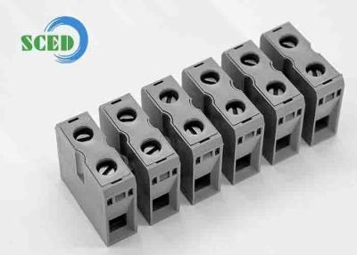 China ZB6 Din Rail Terminal Blocks 30A 9.5mm Aluminum Steel Rail for Wiring for sale