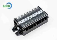 China SCED Din Rail Terminal Blocks 9.5mm 30A with ZB6 Zack Strip for Power Distribution for sale