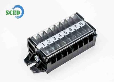 China SCED Din Rail Terminal Blocks 9.5mm 30A with ZB6 Zack Strip for Power Distribution for sale