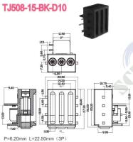 China 300A High Current Terminal Block Copper Nickel Plated Conduction Board 2-20 AWG Screw Clamp for sale