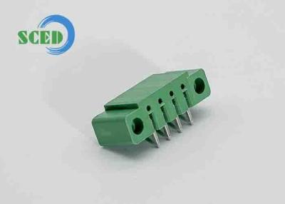 China Pluggable Terminal Block 10A 3000V AC Screw Type 2-20 Poles Brass Clamp Cage for PCB for sale