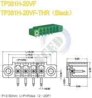 China Pluggable Terminal Block 10A 3000V AC Screw Type 2-20 Poles Brass Clamp Cage for PCB for sale
