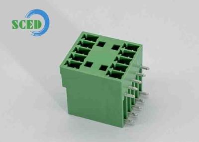 China Pluggable Terminal Block 2-20 Pole PA66 150V 16A Zinc Plated Brass for Industrial Automation for sale